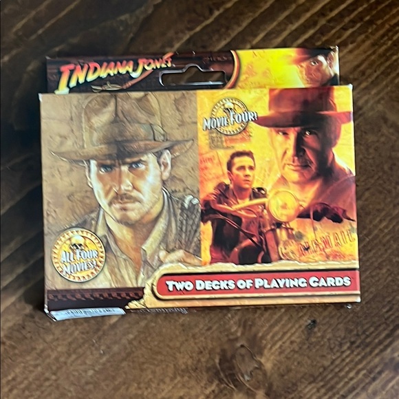 Disney | Games | Disney Indiana Jones Two Decks Of Playing Cards Nwt ...
